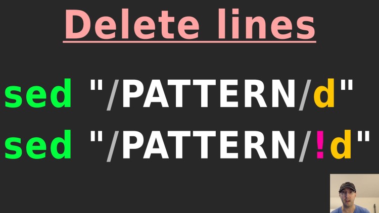 Delete Lines That Match A Pattern Or The Opposite Pattern Using Sed — Nick Janetakis