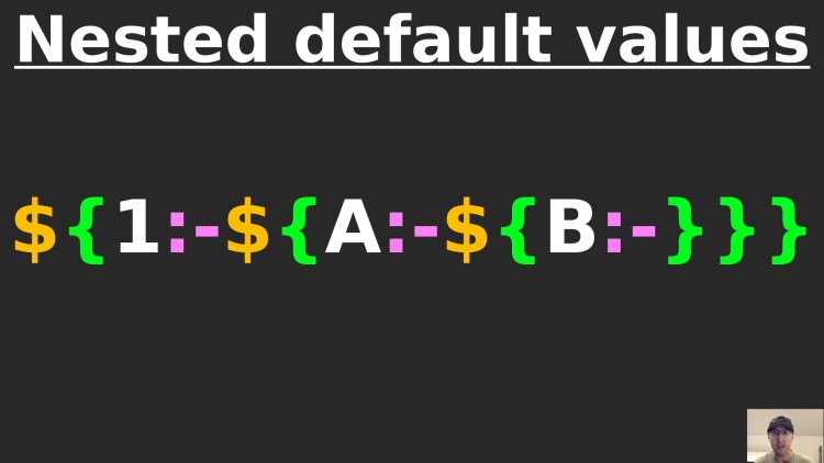 Using Nested Default Variable Values in a Shell Script — Nick Janetakis