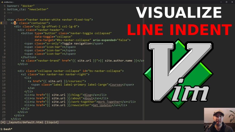 You Might Not Need a Vim Plugin to Visualize Line Indents — Nick Janetakis